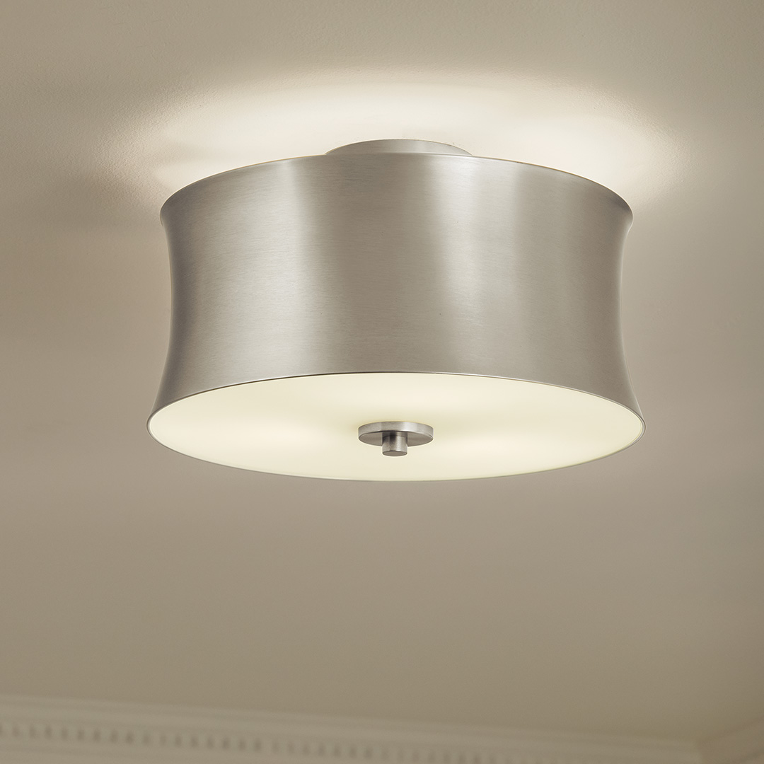 Martese 3-Light Semi Flush in Nickel | Kichler Lighting