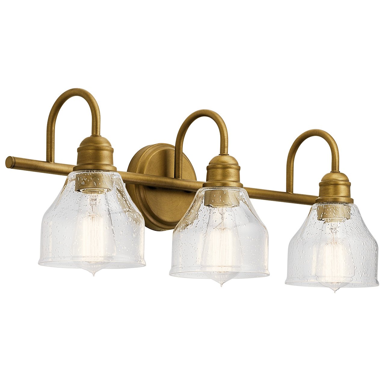 Avery 3 Light Vanity Light Natural Brass | Kichler Lighting