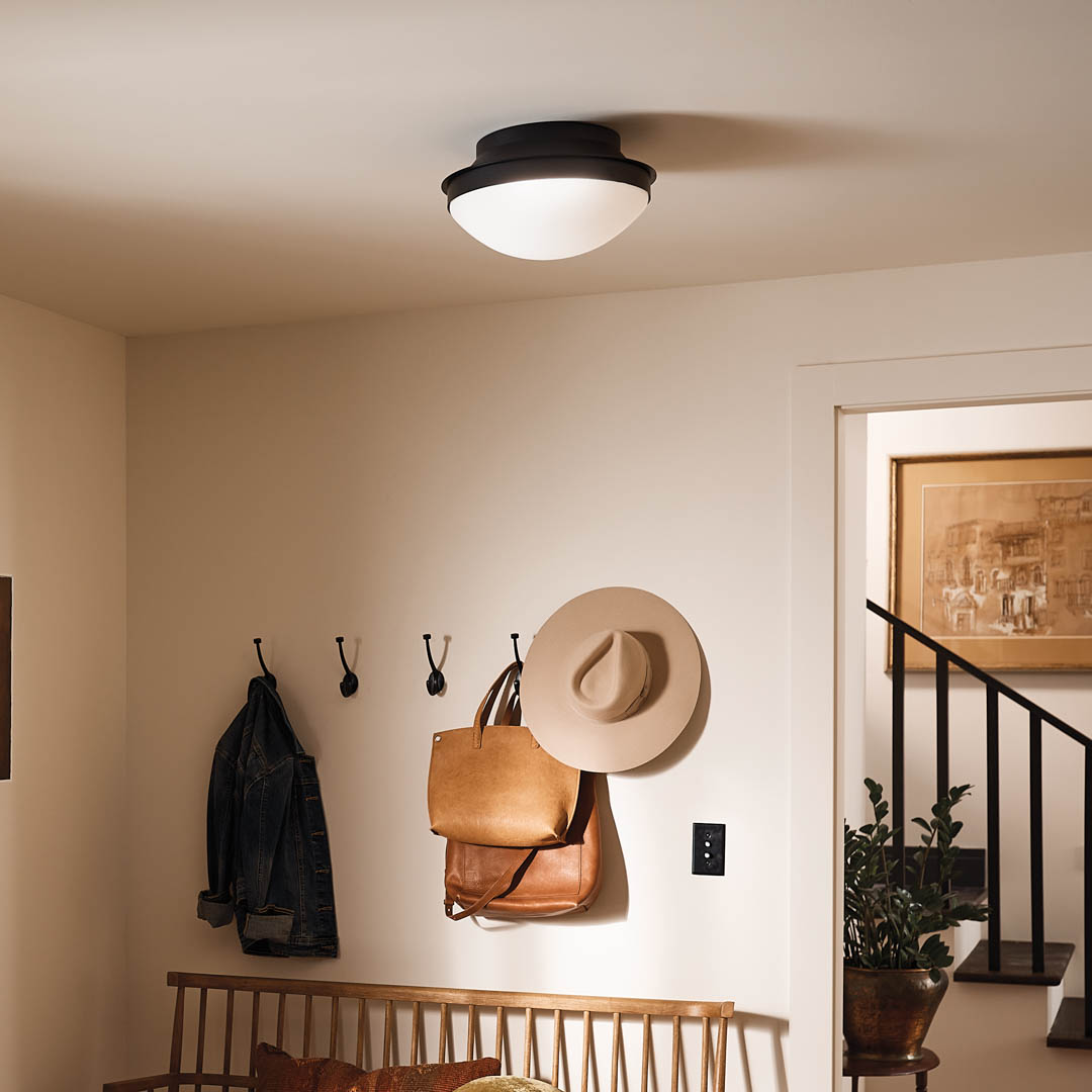Bretta 13.5" Flush Mount Black | Kichler Lighting