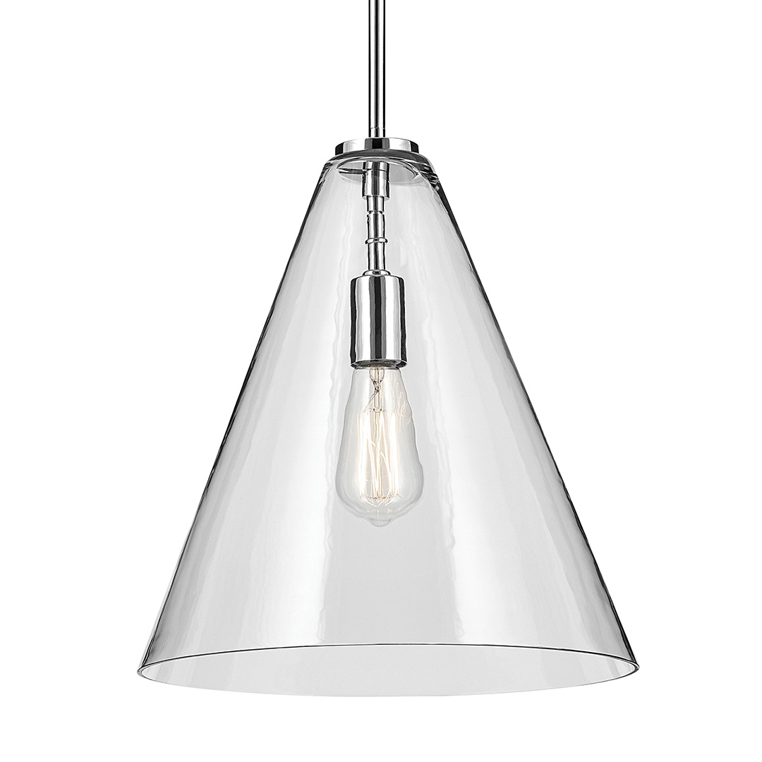 Everly 15.5" Pendant Clear Glass Chrome | Kichler Lighting
