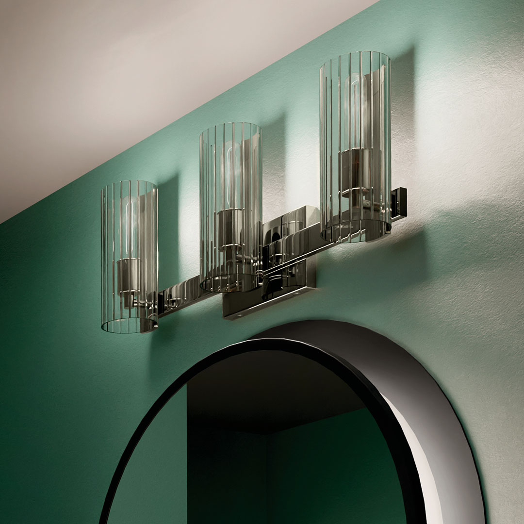 Jemsa 22.75" Vanity Light Polished Nickel | Kichler Lighting