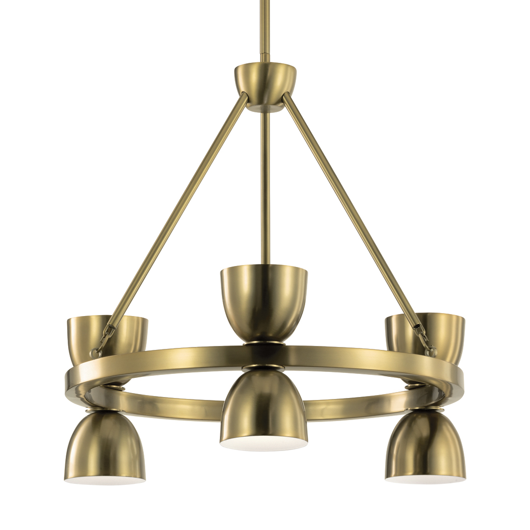 Baland LED 22" 6 Light Chandelier Brass | Kichler Lighting