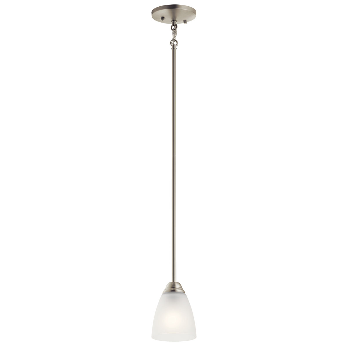 Jolie 12.5" 1 Light Mini Pendant Nickel | Kichler Lighting