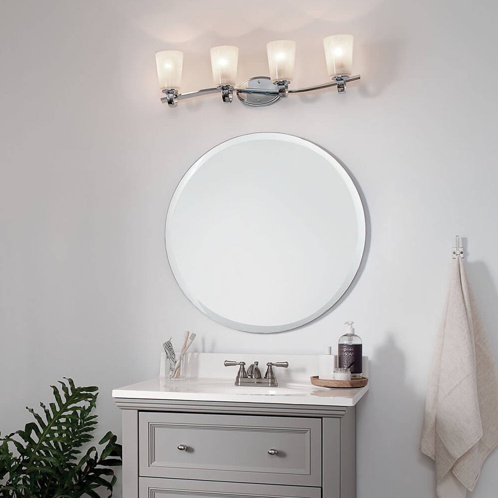 Oxby 30" 4 Light Vanity Light Chrome | Kichler Lighting