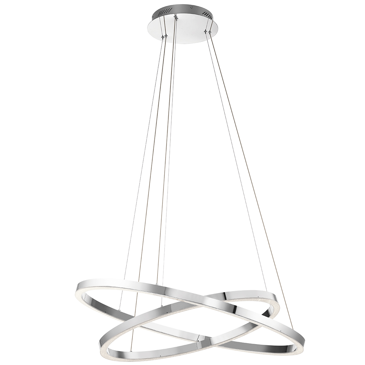 Opus 36" 2 Ring LED Pendant in Chrome | Kichler Lighting