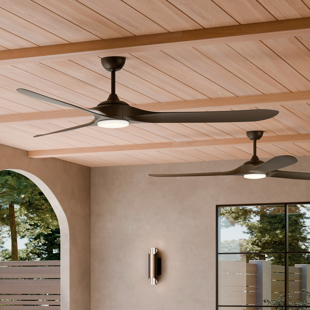 80" Mylo Weather+ Ceiling Fan in Bronze | Kichler Lighting