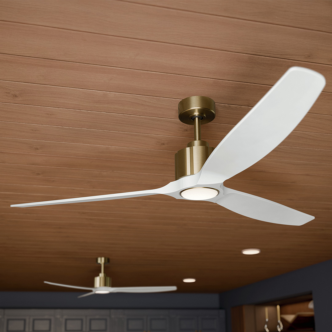 Calyx 60" Ceiling Fan in Champagne Bronze | Kichler Lighting