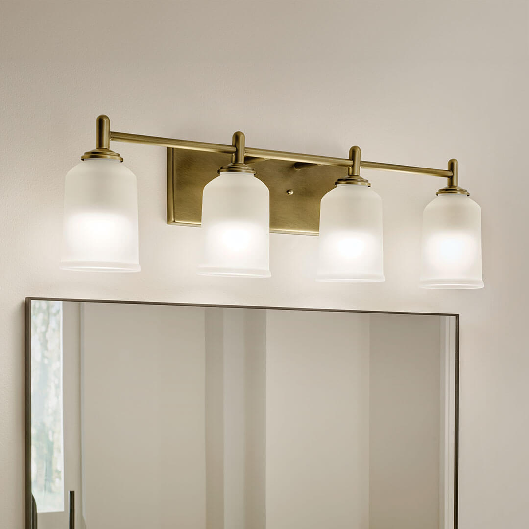 Shailene 4-Light Vanity Light in Brass | Kichler Lighting
