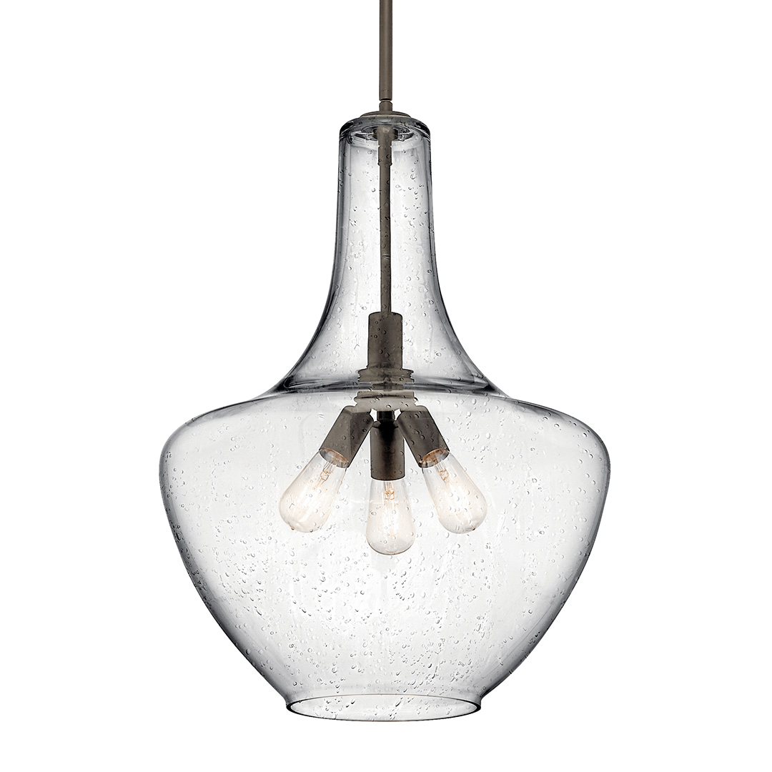 Everly 27.5" 3 Light Pendant Olde Bronze | Kichler Lighting