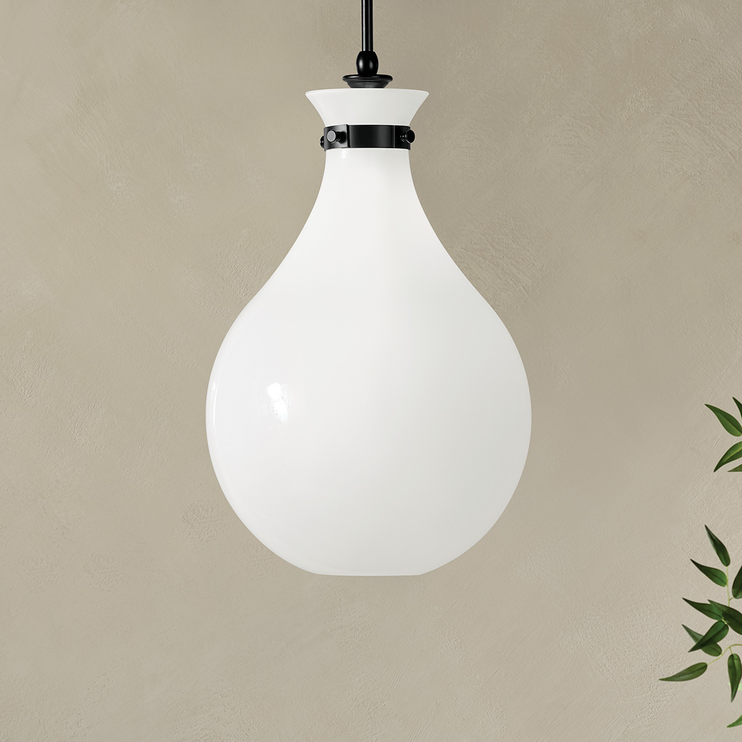 Laria 14 inch 1 Light Pendant in Black | Kichler Lighting