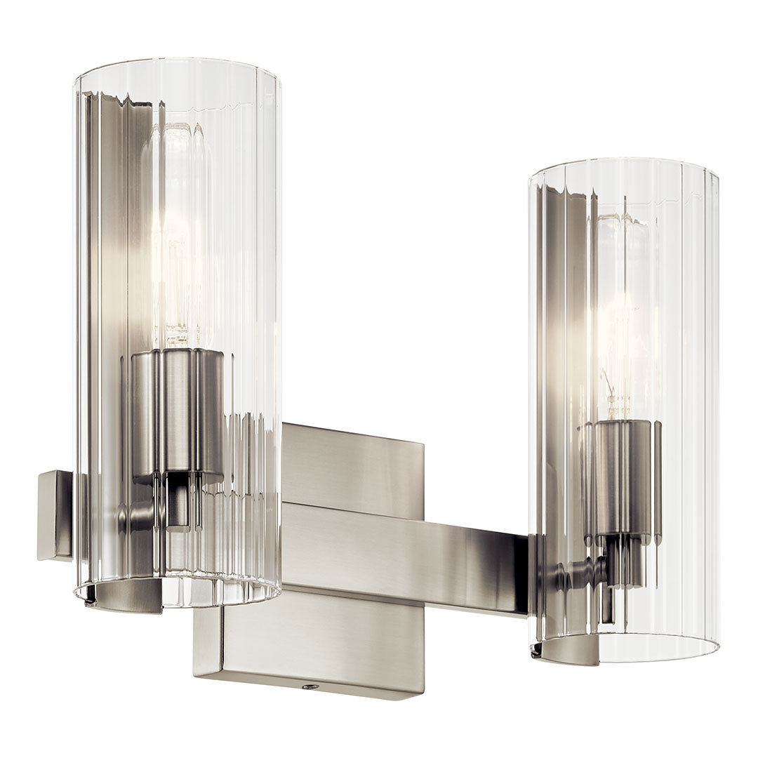 Jemsa 13.75" Vanity Light in Nickel | Kichler Lighting