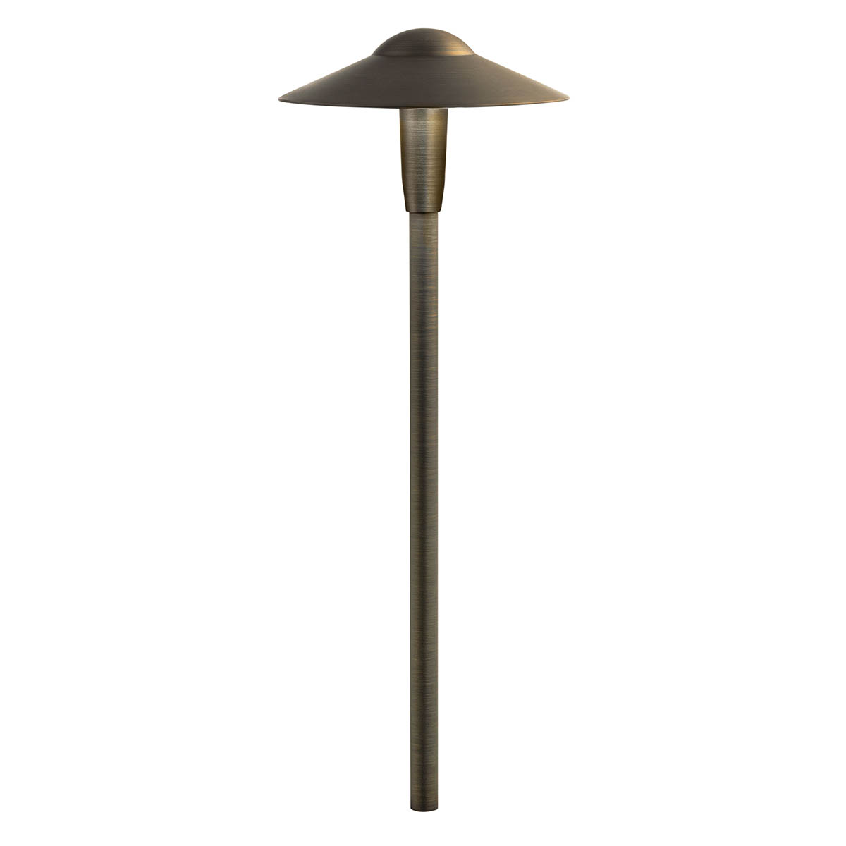 12V LED 8" Dome Path Light Brass | Kichler Lighting