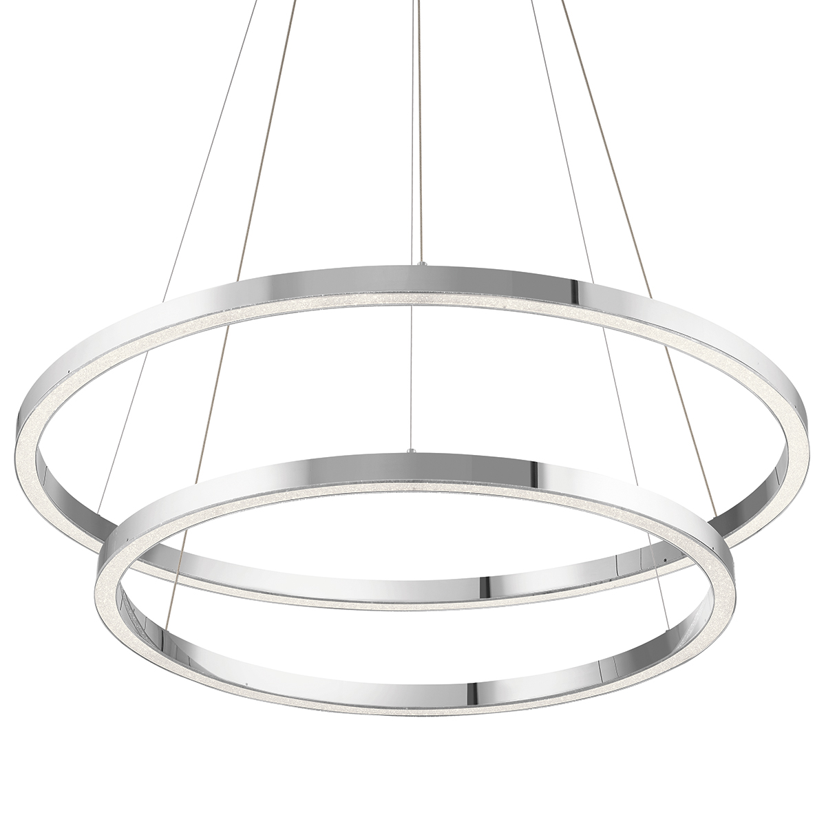 Opus 36" 2 Ring LED Pendant in Chrome | Kichler Lighting