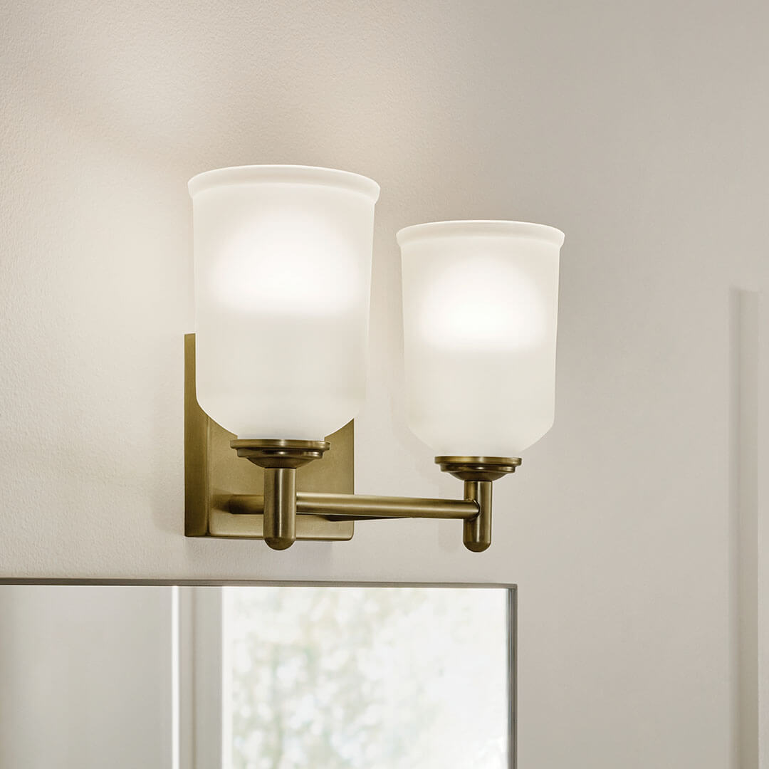 Shailene 2-Light Vanity Light in Brass | Kichler Lighting