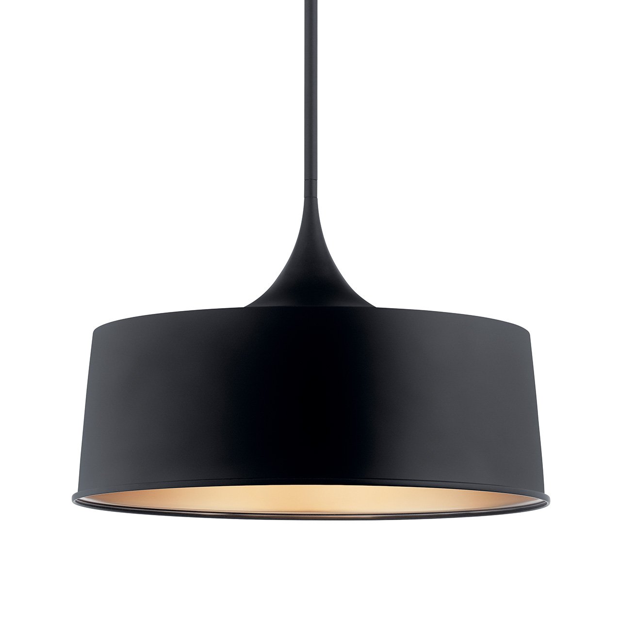 Elias 15.25" Convertible Pendant Black | Kichler Lighting