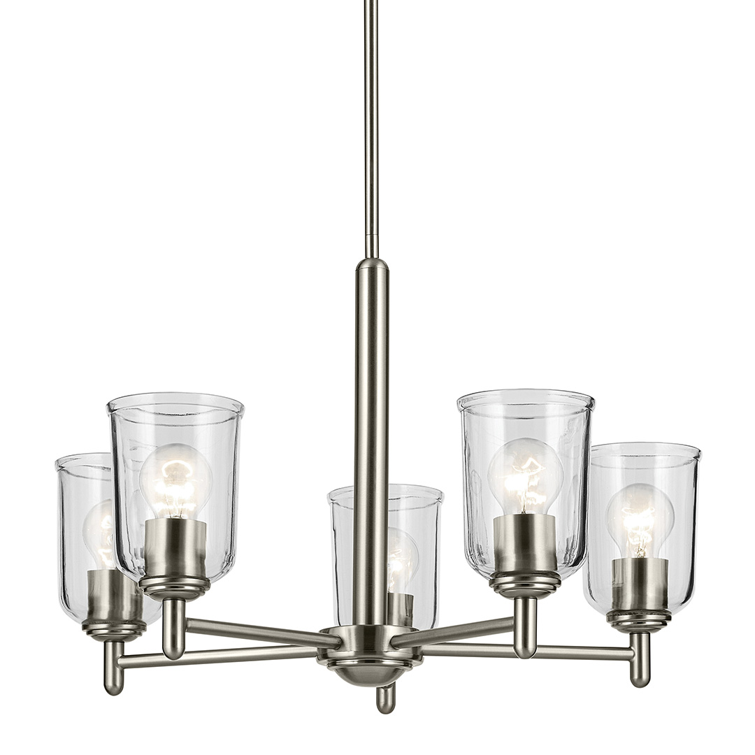 Shailene 18" Chandelier Clear Glass Nickel | Kichler Lighting