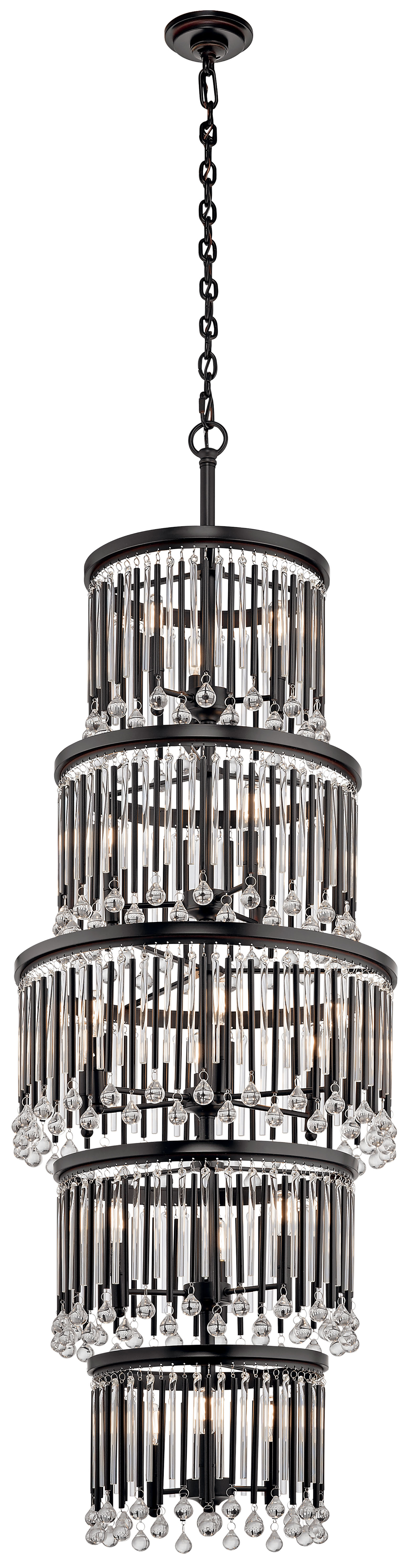 Piper 18 Light Chandelier Espresso | Kichler Lighting