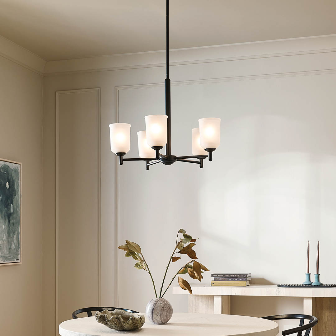 Shailene 23.75" 5 Light Chandelier Black | Kichler Lighting