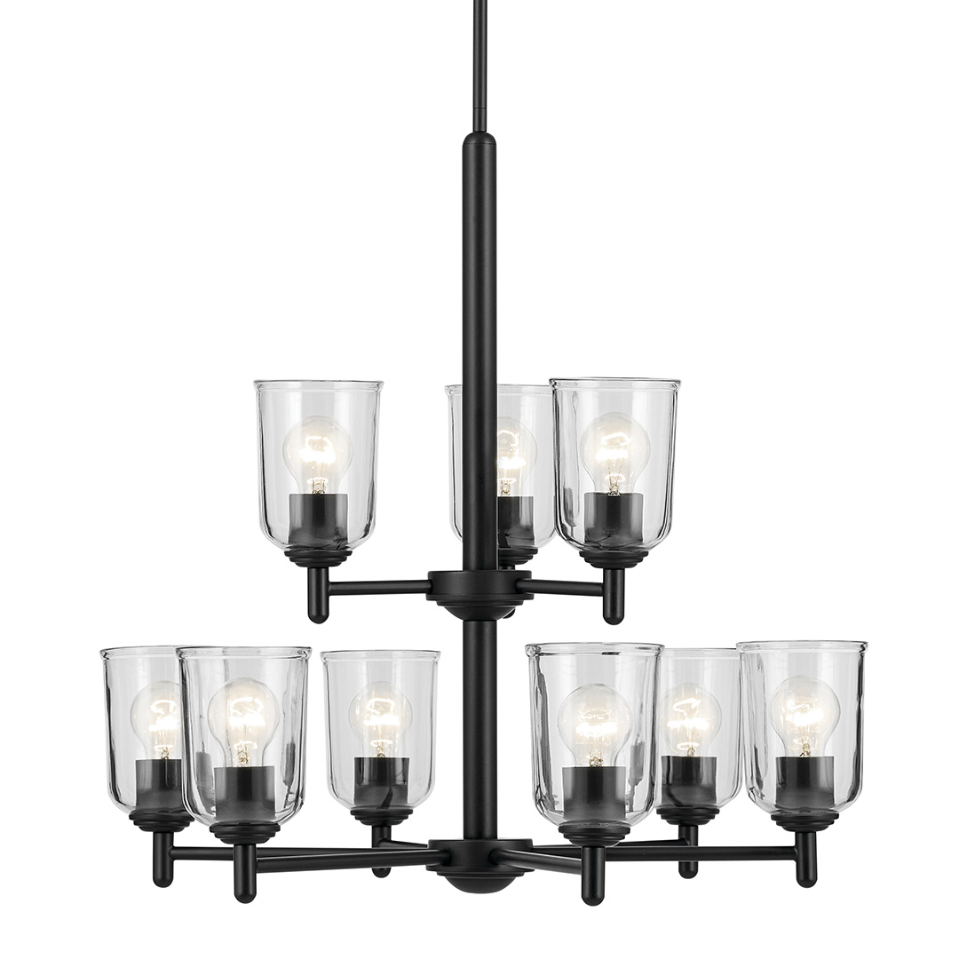 Shailene 26" Chandelier Clear Glass Black | Kichler Lighting