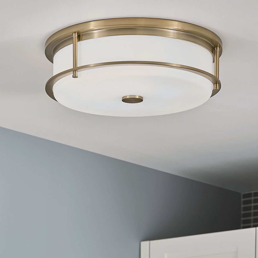 Brit 18" 4 Light Flush Mount in Bronze | Kichler Lighting