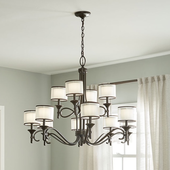 Lacey 12 Light 3 Tier Chandelier Bronze | Kichler Lighting
