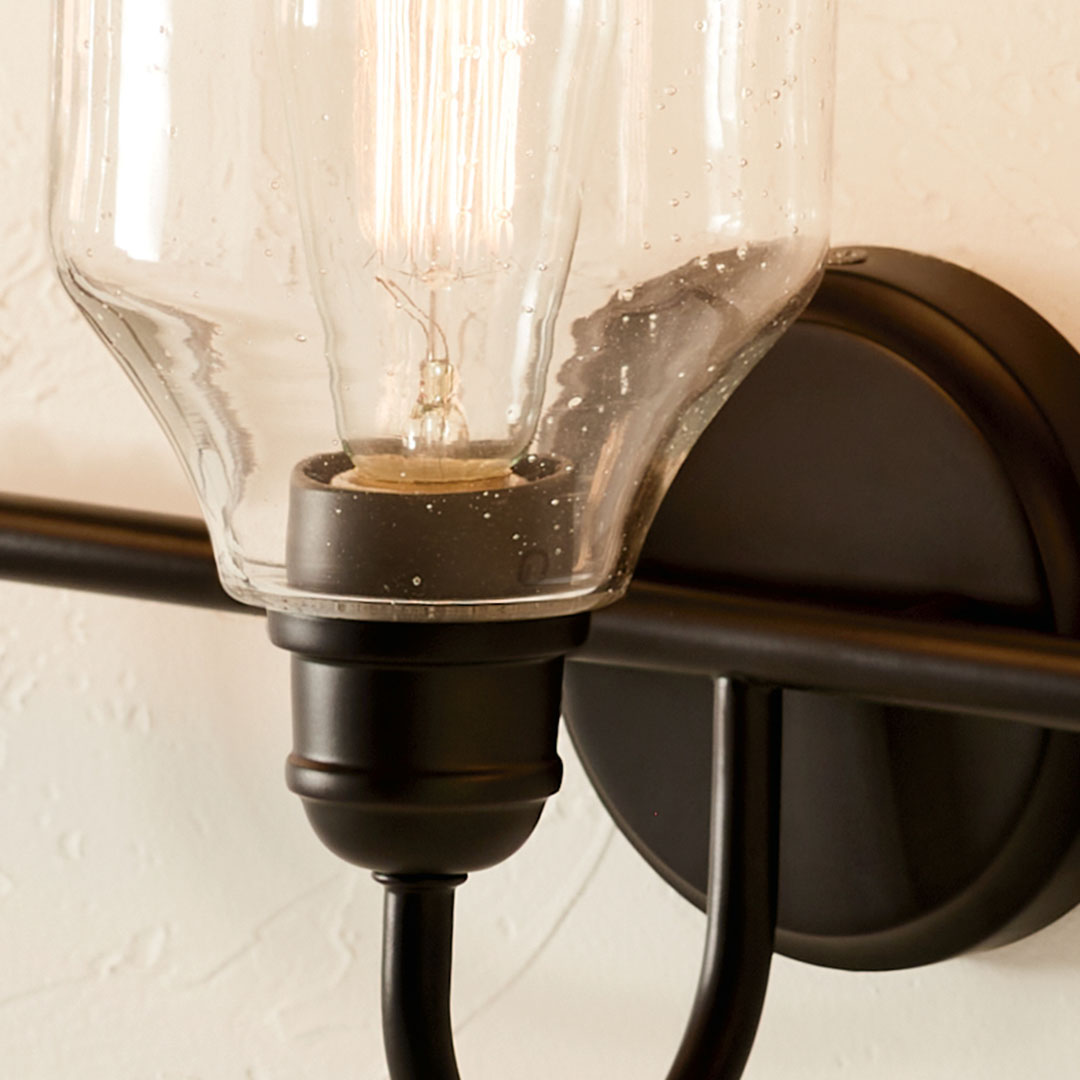 Avery 24 Inch 3 Light Vanity Light Black | Kichler Lighting