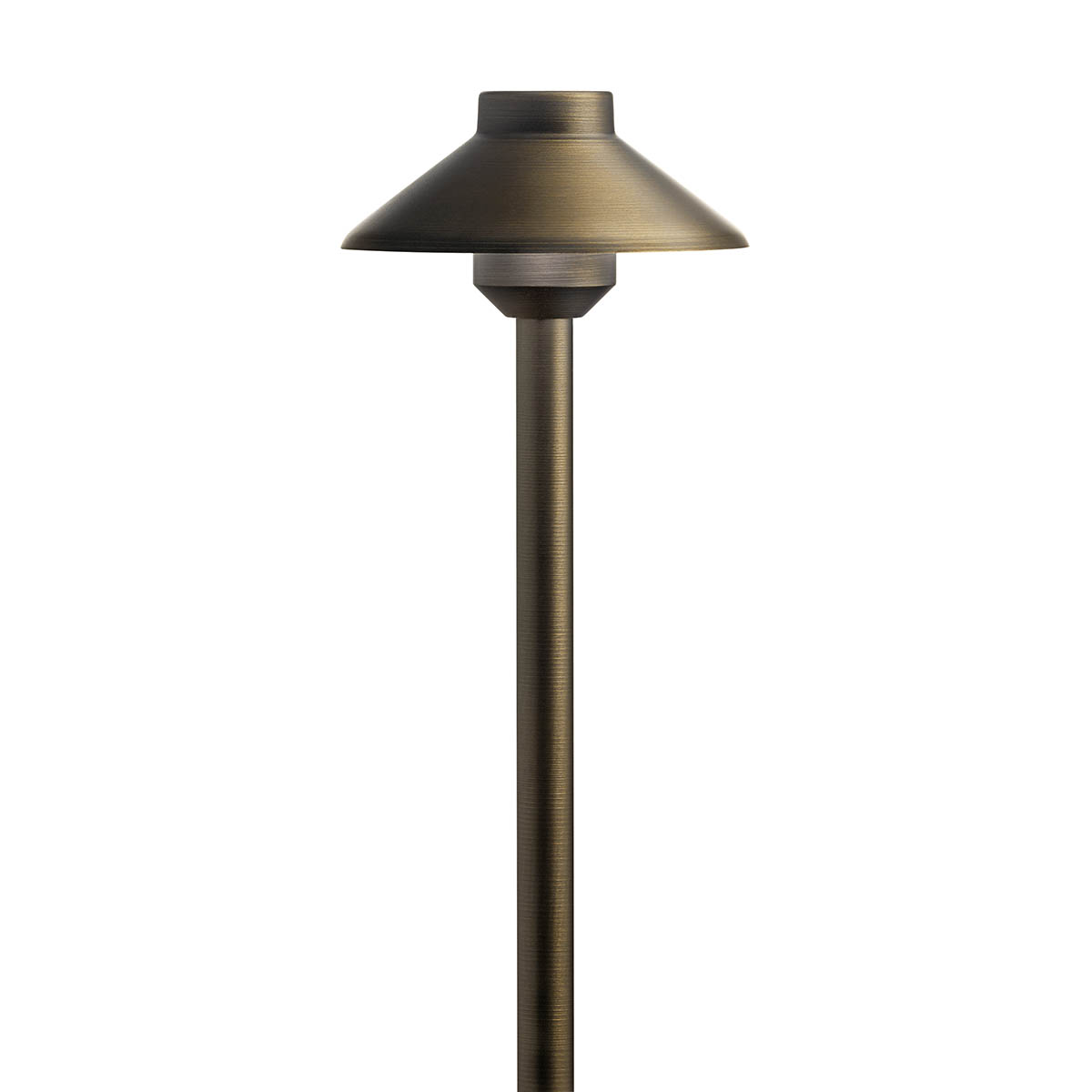 Stepped Dome 12V 3000K Path Light Brass | Kichler Lighting