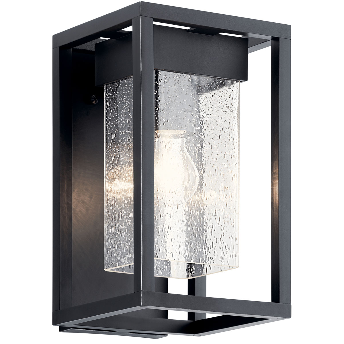 Mercer 12" 1 Light Wall Light Black | Kichler Lighting