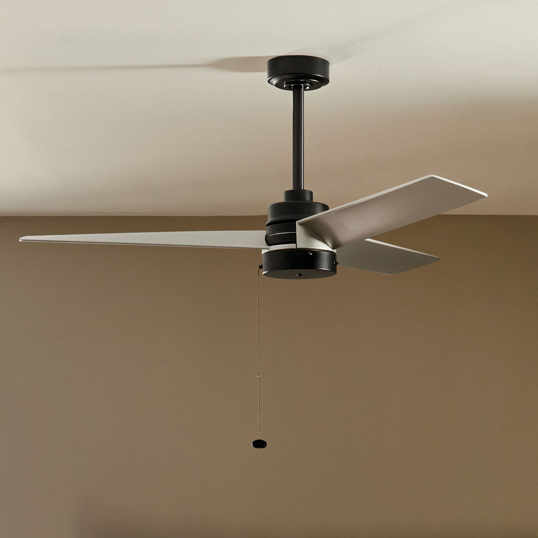 52" Spyn Lite Fan in Satin Black | Kichler Lighting