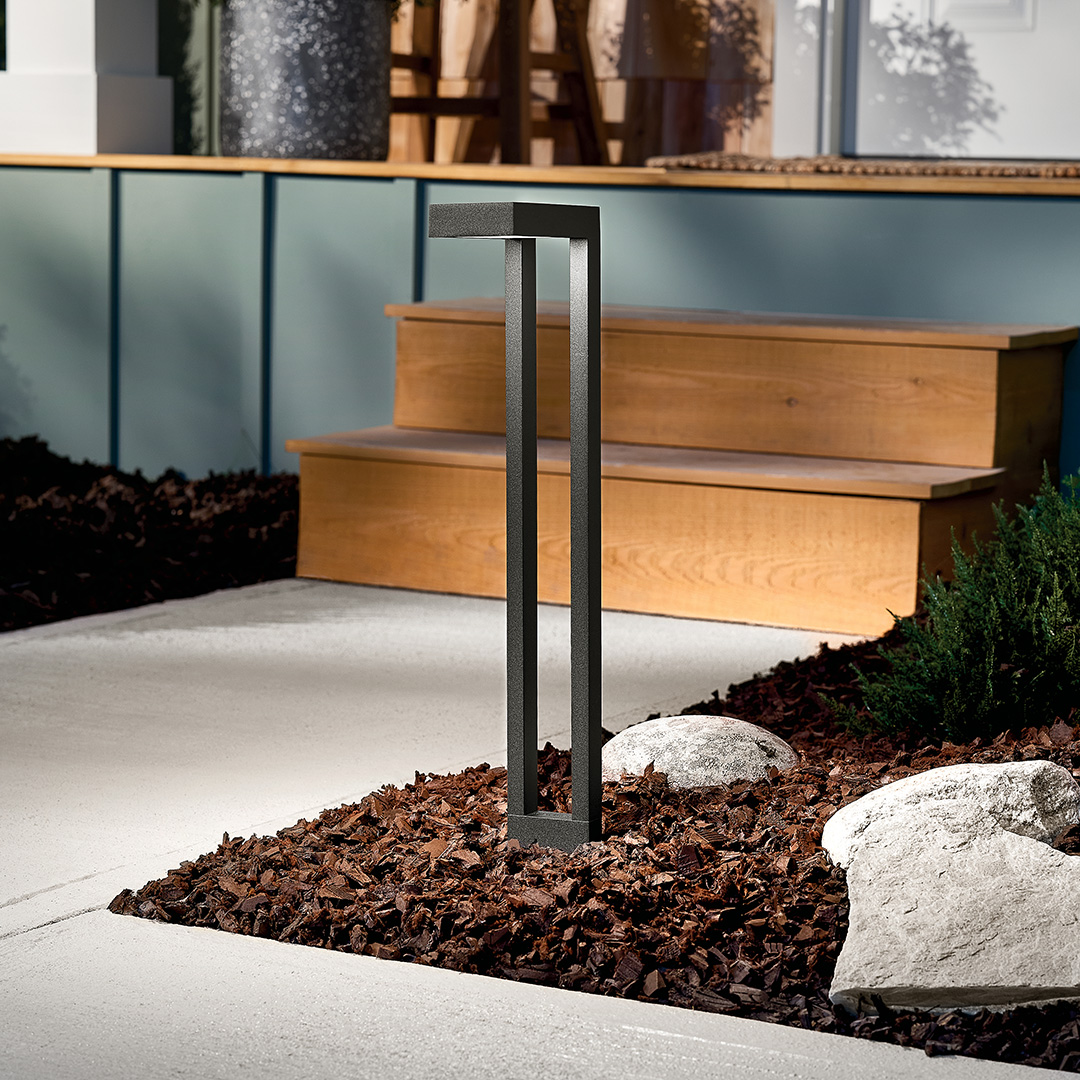 12V LED Two Arm Path Light Textured Black | Kichler Lighting