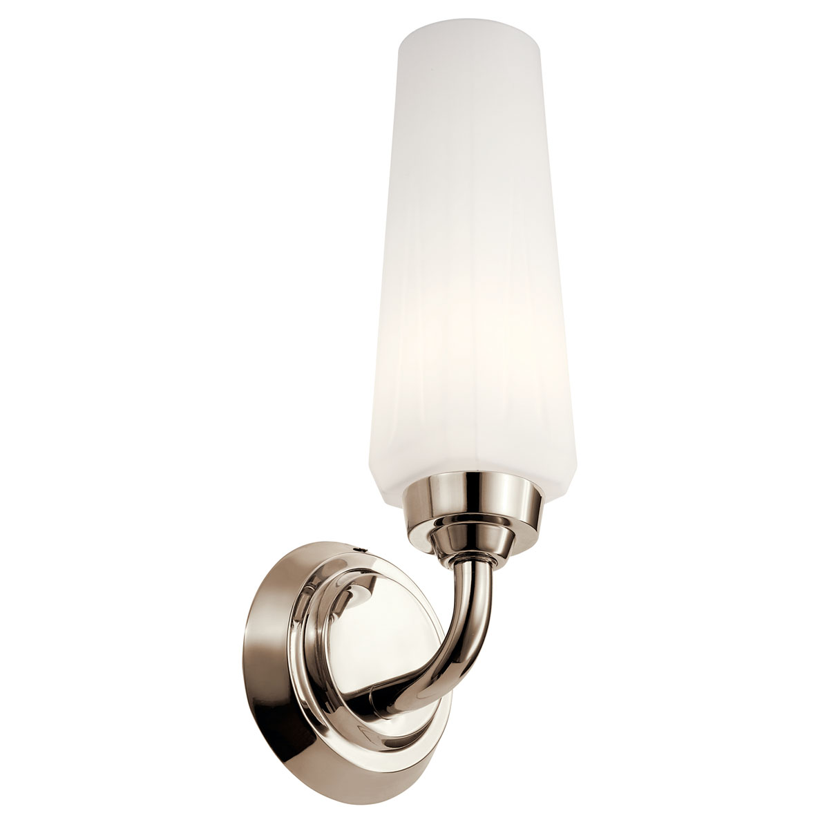 Truby 1 Light Wall Sconce Polished Nickel | Kichler Lighting