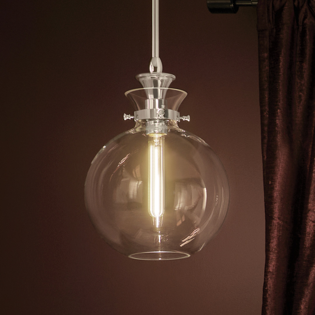 Laria 10.25" 1 Light Pendant in Nickel | Kichler Lighting
