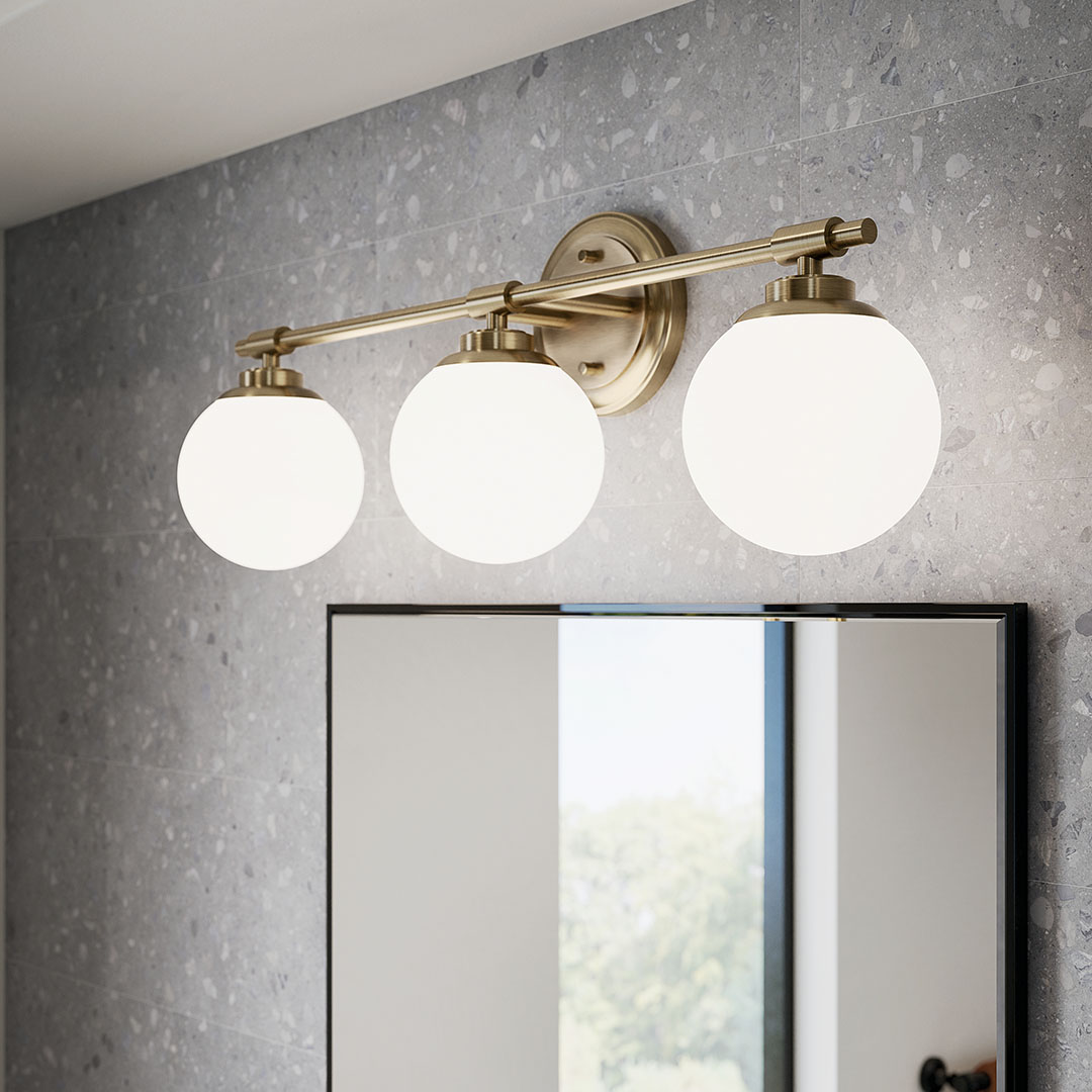 Benno 24.5" 3 Light Vanity Light Bronze | Kichler Lighting