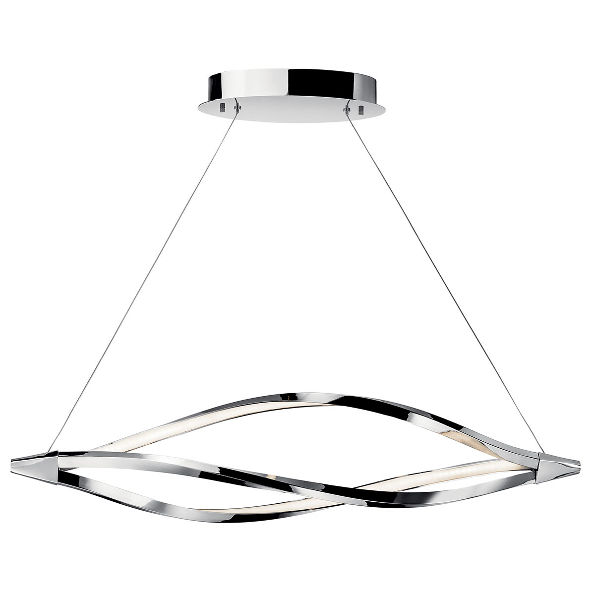 Meridian 43.25" 1 Head LED Pendant Chrome | Kichler Lighting