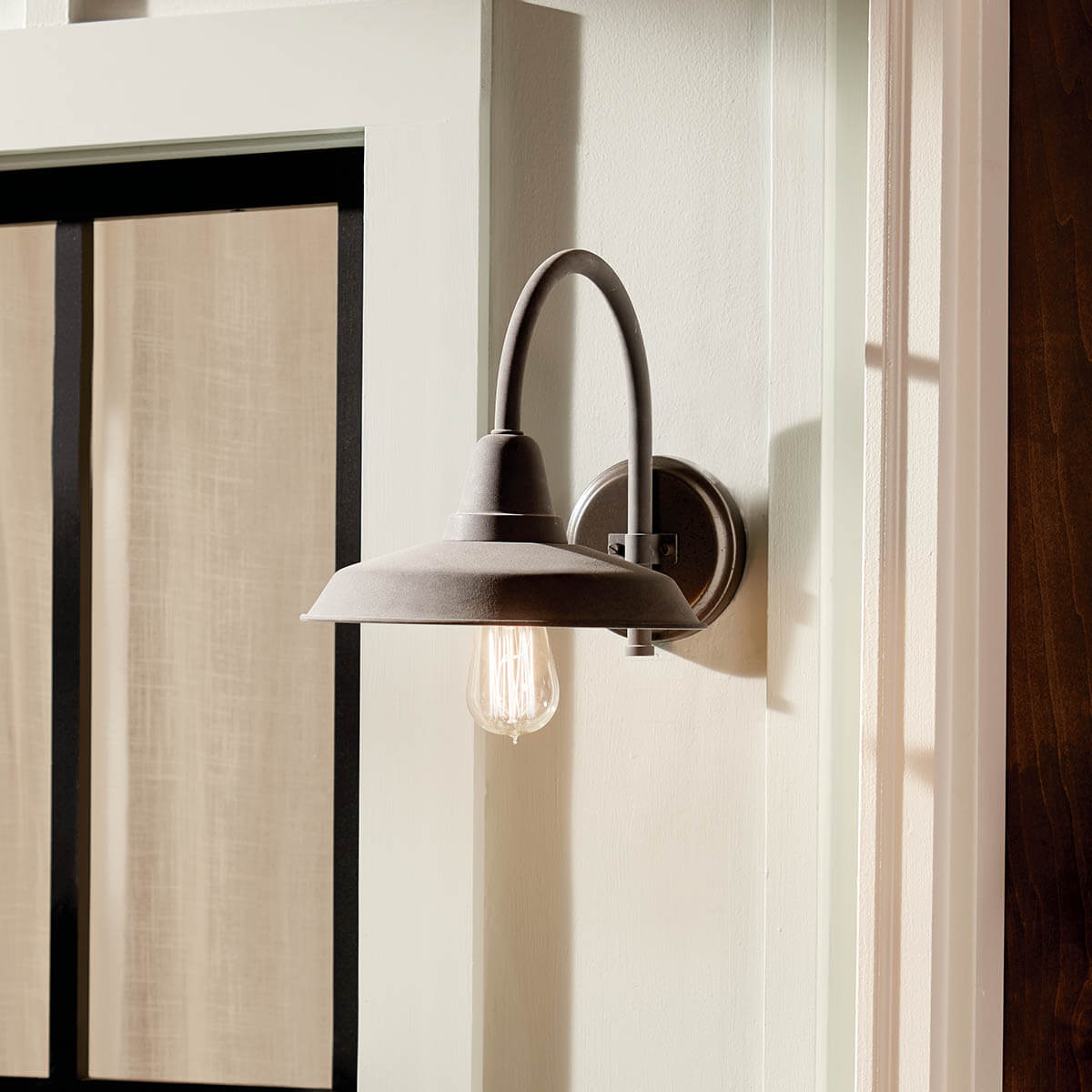 Marrus 1 Light Sconce Zinc and Anvil Iron | Kichler Lighting