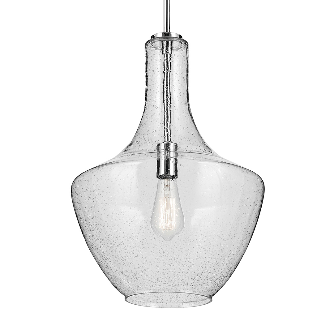 Everly 19.75" Pendant Seeded Glass Chrome | Kichler Lighting