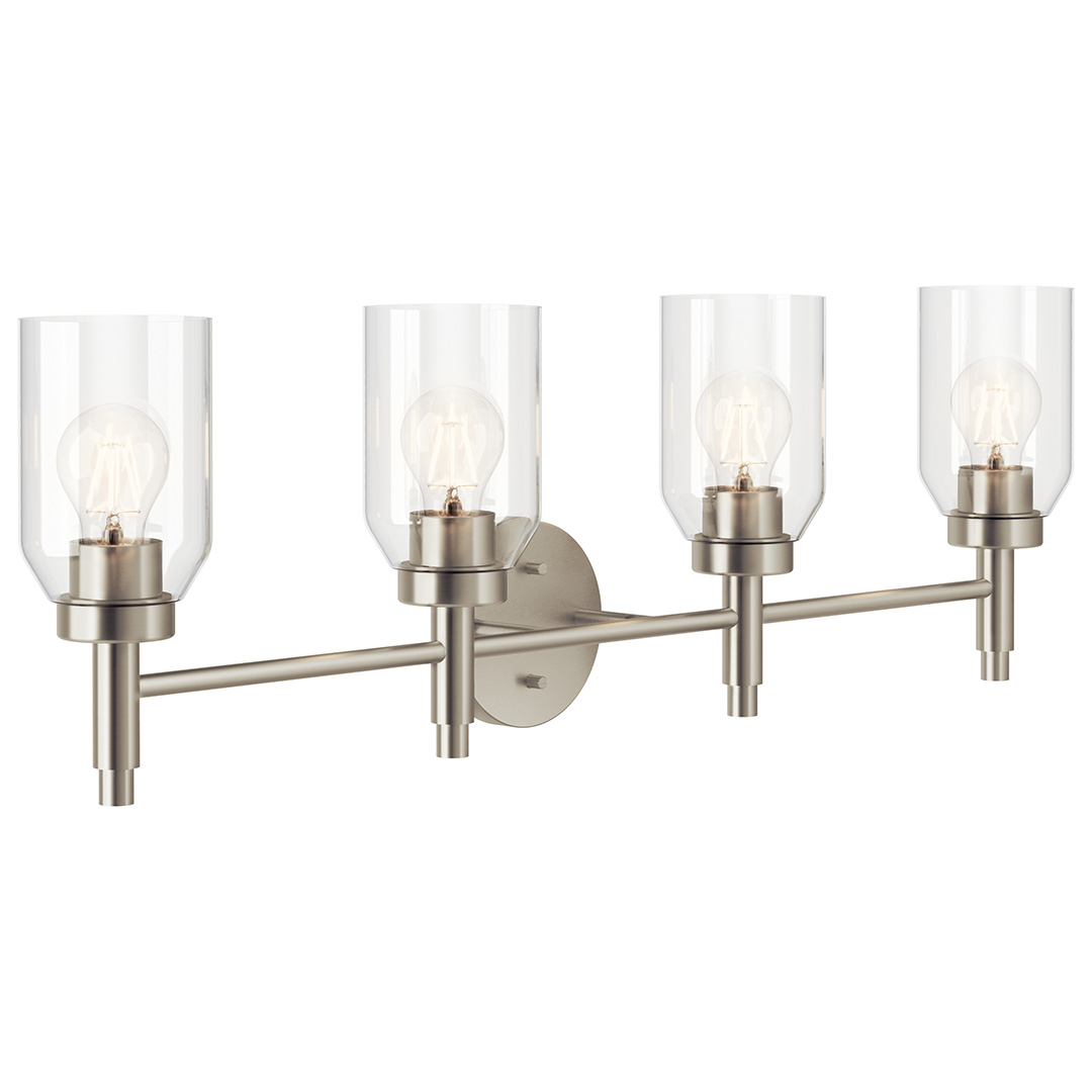 Madden 34" Vanity with Clear Glass Nickel | Kichler Lighting
