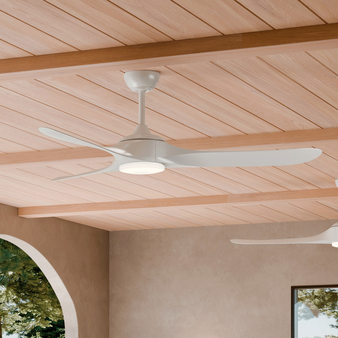 60" Mylo Weather+ Ceiling Fan in White | Kichler Lighting