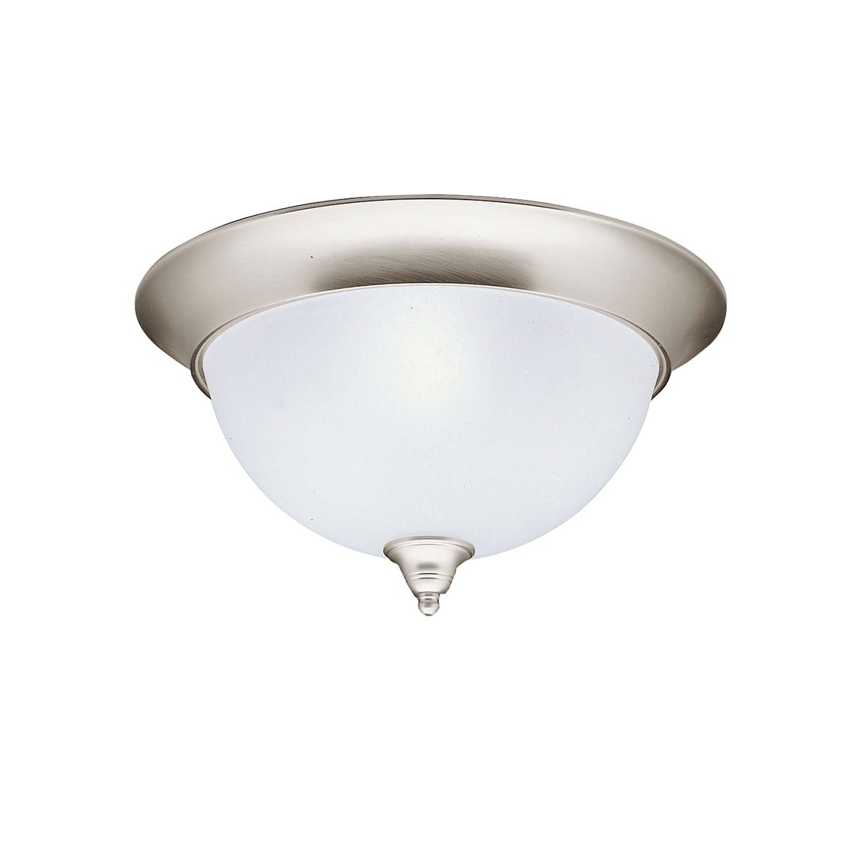 Dover 16" 3 Light Flush Mount Nickel | Kichler Lighting