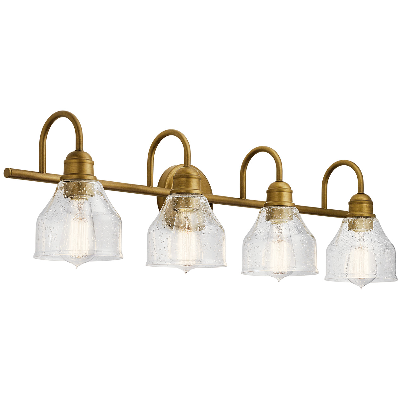 Avery 4 Light Vanity Light Natural Brass | Kichler Lighting