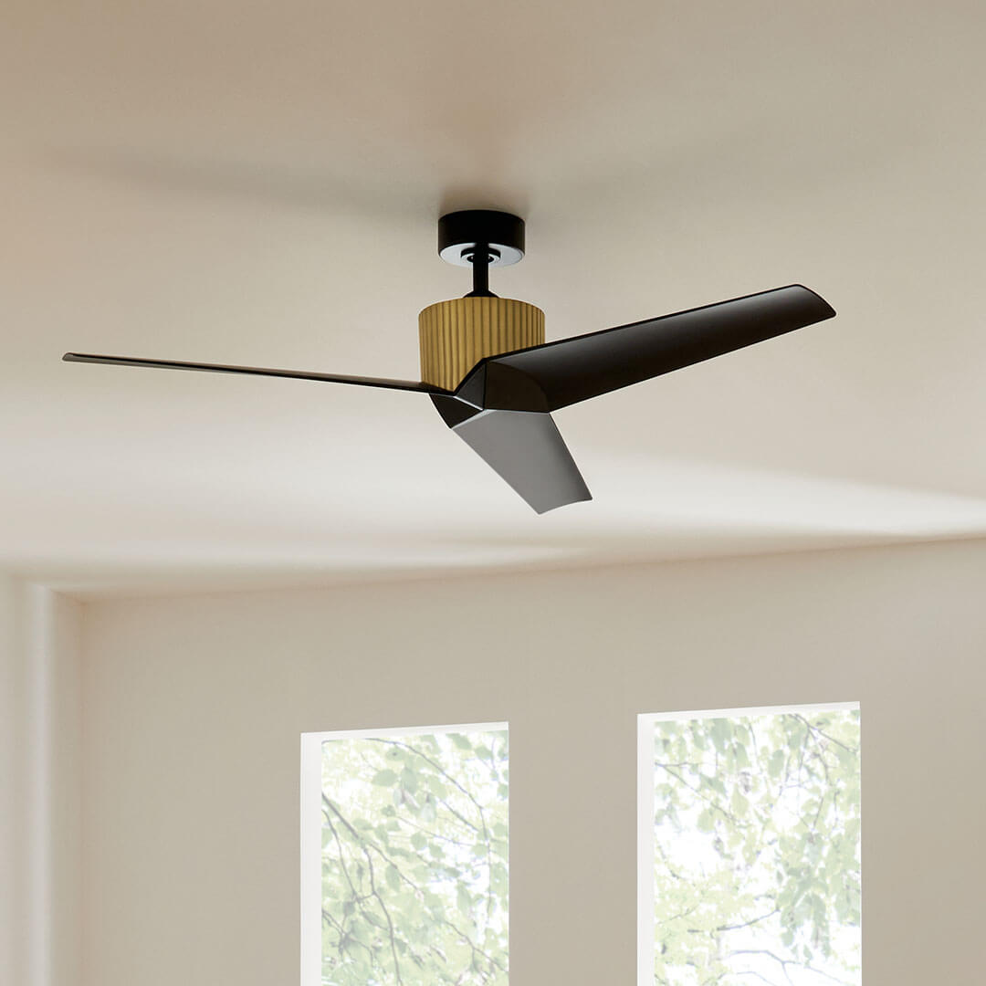 56" Almere Indoor Ceiling Fan in Natural Brass | Kichler Lighting