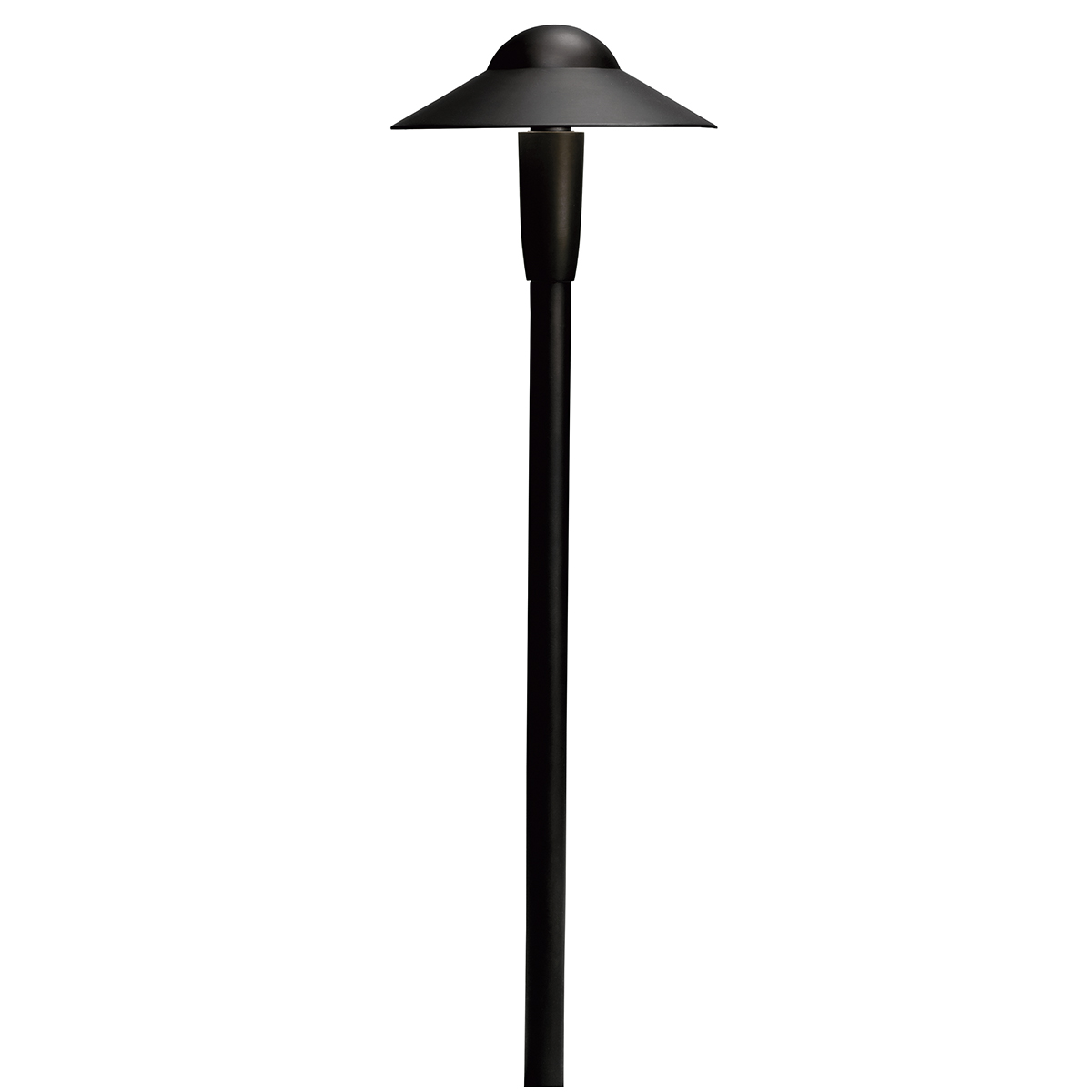 6" Dome 3000K LED Path Light Black | Kichler Lighting