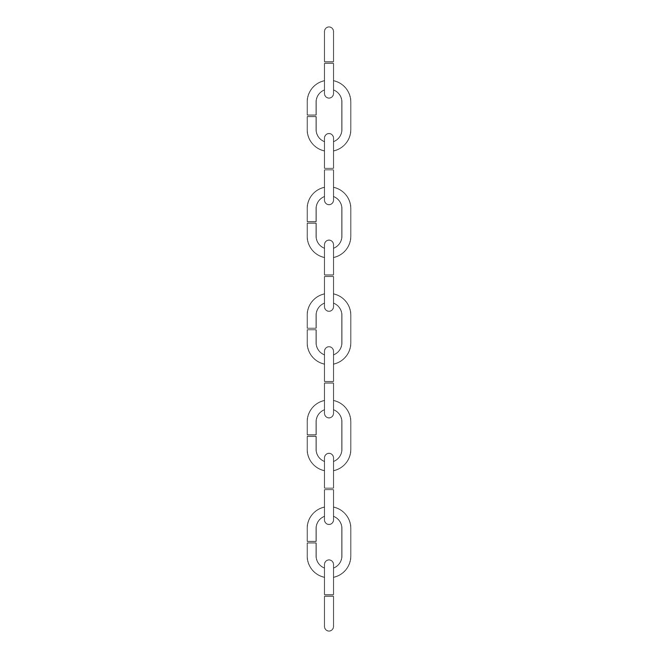 36" Heavy Gauge Chain in Chrome | Kichler Lighting