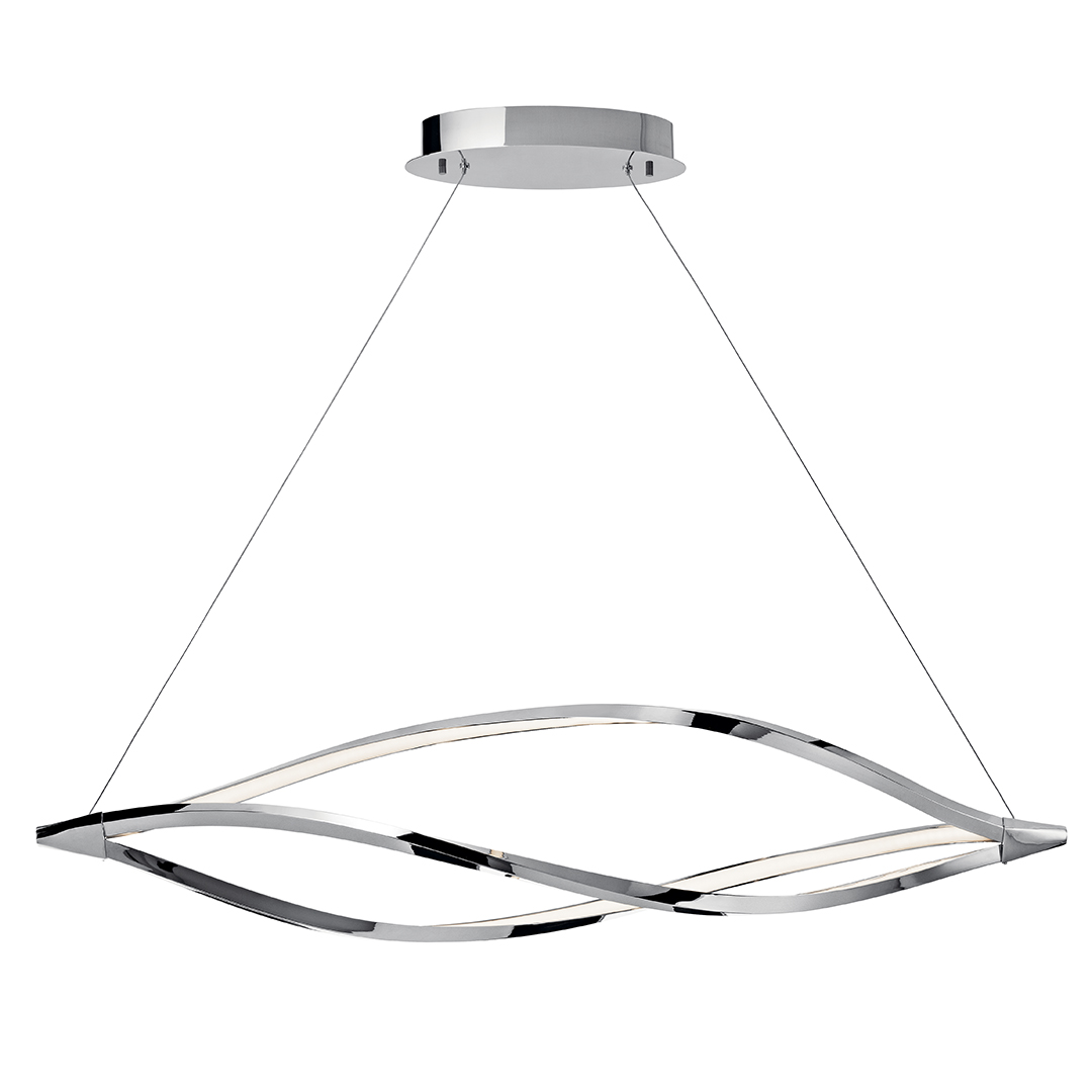 Meridian 53.25" 1 Head LED Pendant Chrome | Kichler Lighting