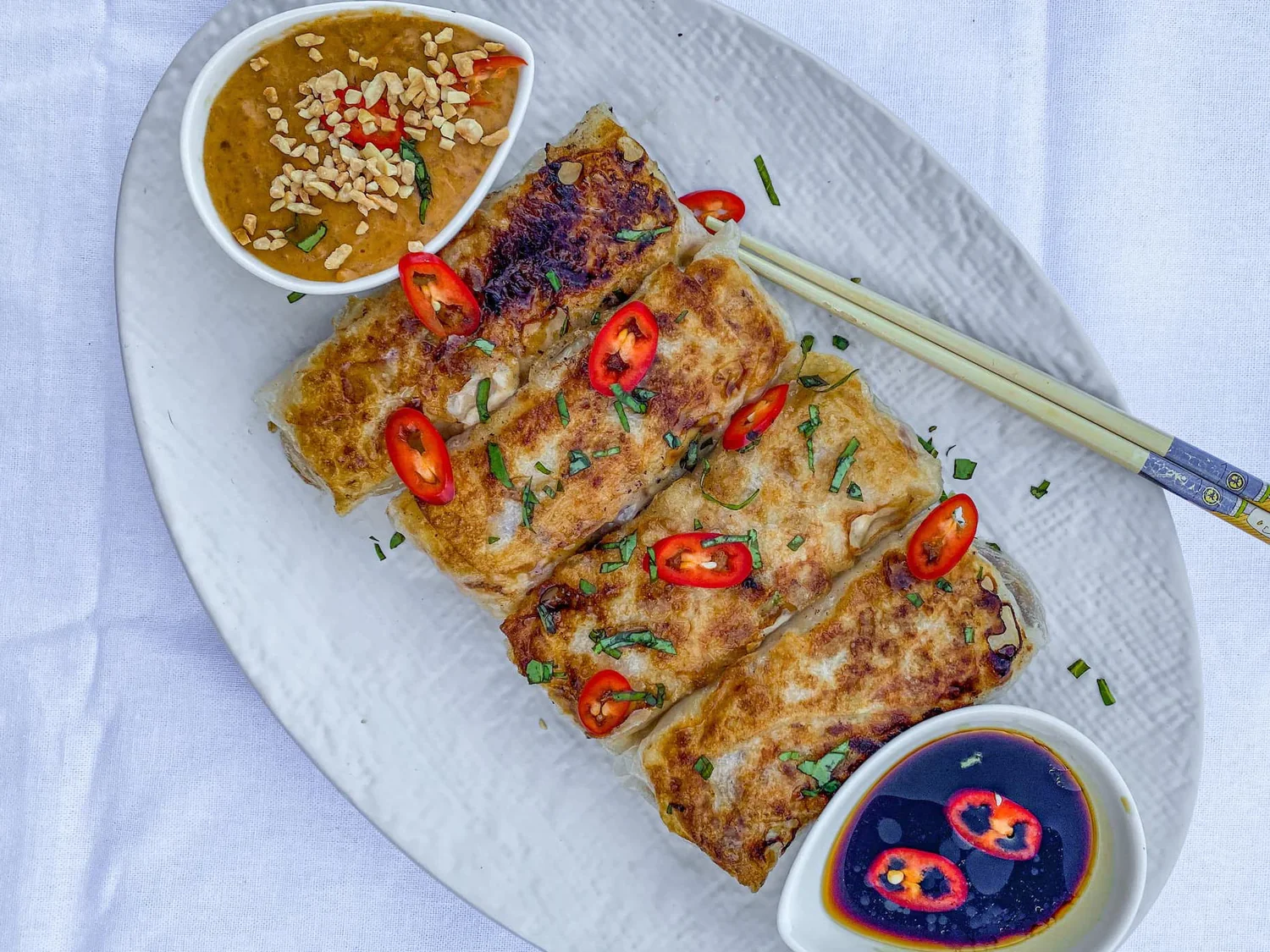 Bushbuck Bites: Crispy Chinese Hāpuka Rolls Recipe | Bushbuck