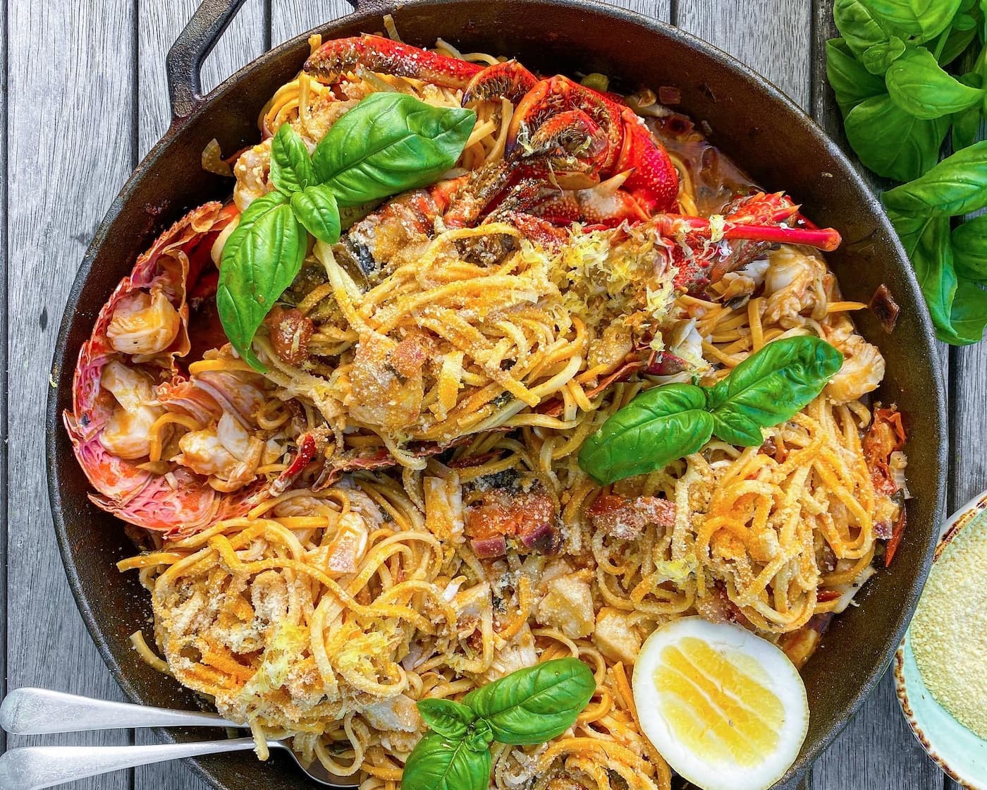 Bushbuck Bites: Crayfish Pasta with Tomato and Basil | Crayfish Recipe
