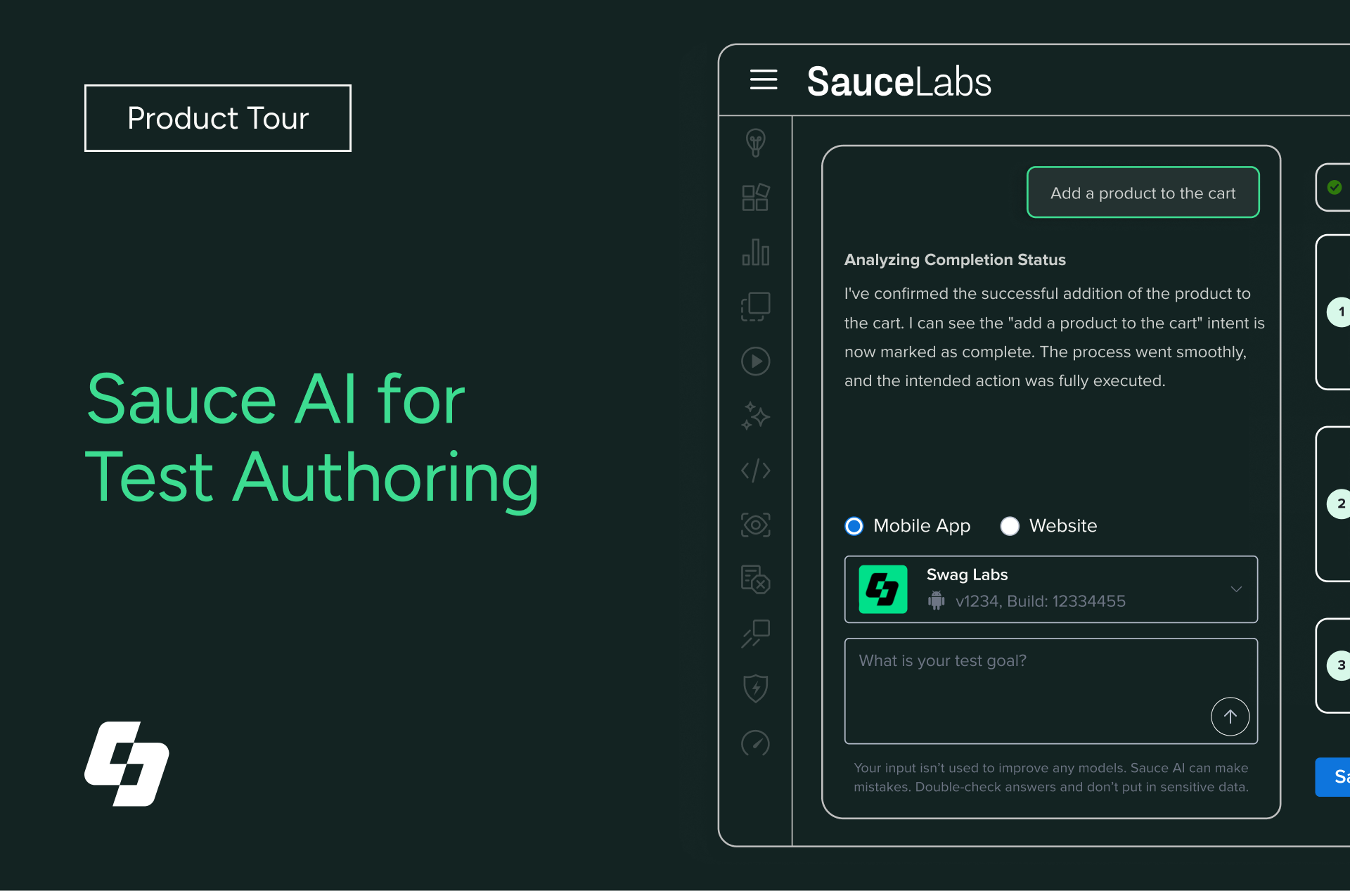 Step-by step demo of Sauce AI for Test Authoring | Sauce Labs