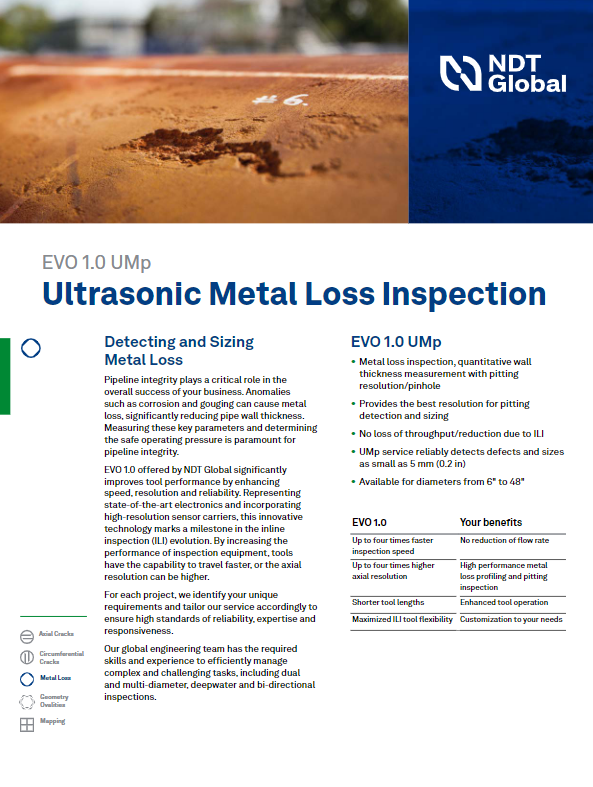 Ultrasonic Metal Loss Inspection Flyer | NDT Global