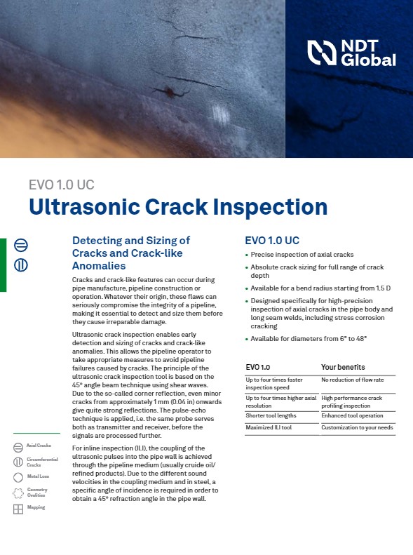 Ultrasonic Crack Inspection Flyer | NDT Global