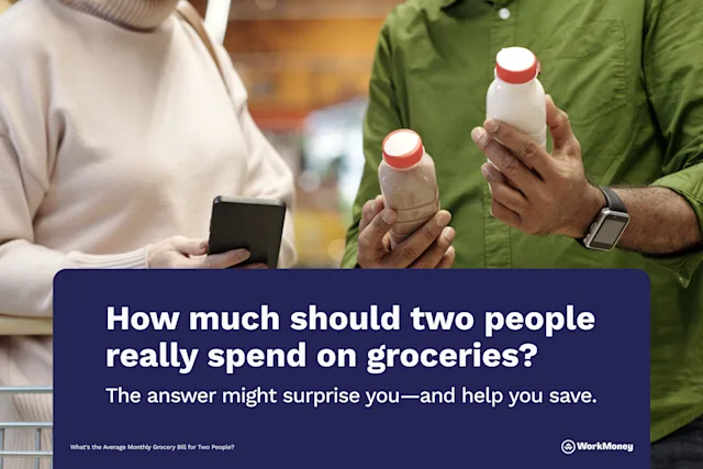 What's the Average Monthly Grocery Bill for Two People? | WorkMoney